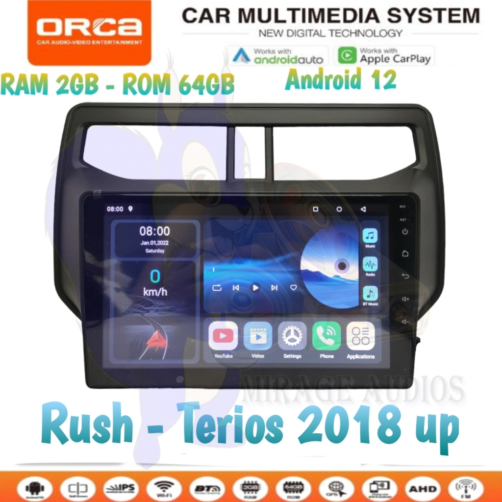 Jual Head Unit Android Orca Eco Series Toyota Rush - Terios 2018 Up 9 ...