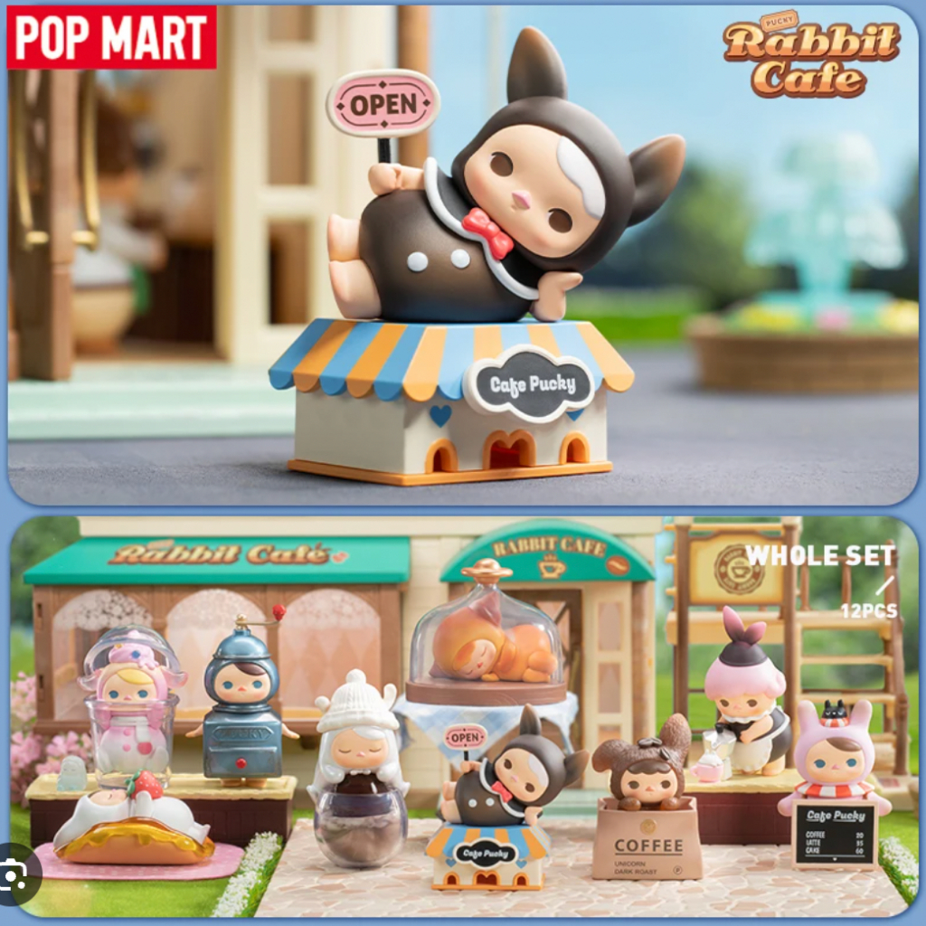 Jual Pop Mart - Pucky Rabbit Cafe Series BlindBox (12Designs) | Shopee ...
