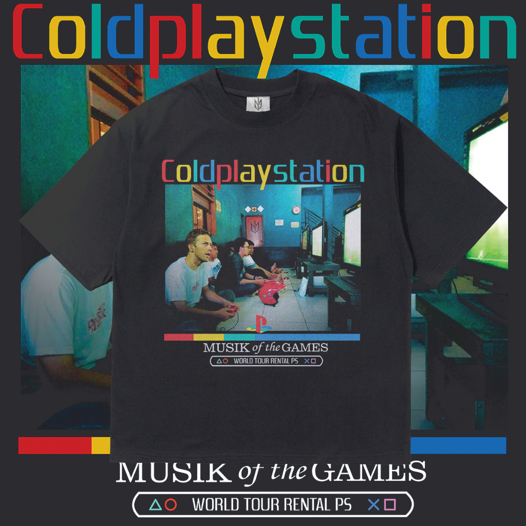Jual KAOS BAJU COLDPLAY Plesetan COLDPLAYSTATION | T-SHIRT PLAYSTATION ...