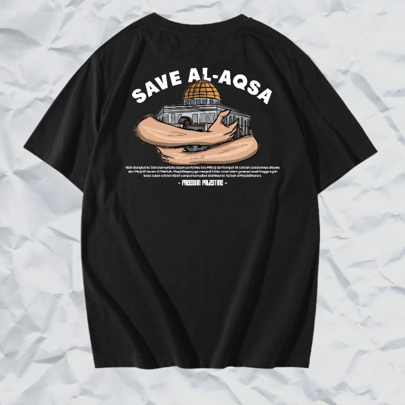 Jual Save AL AQSA | Kaos Palestine | southglory | Shopee Indonesia