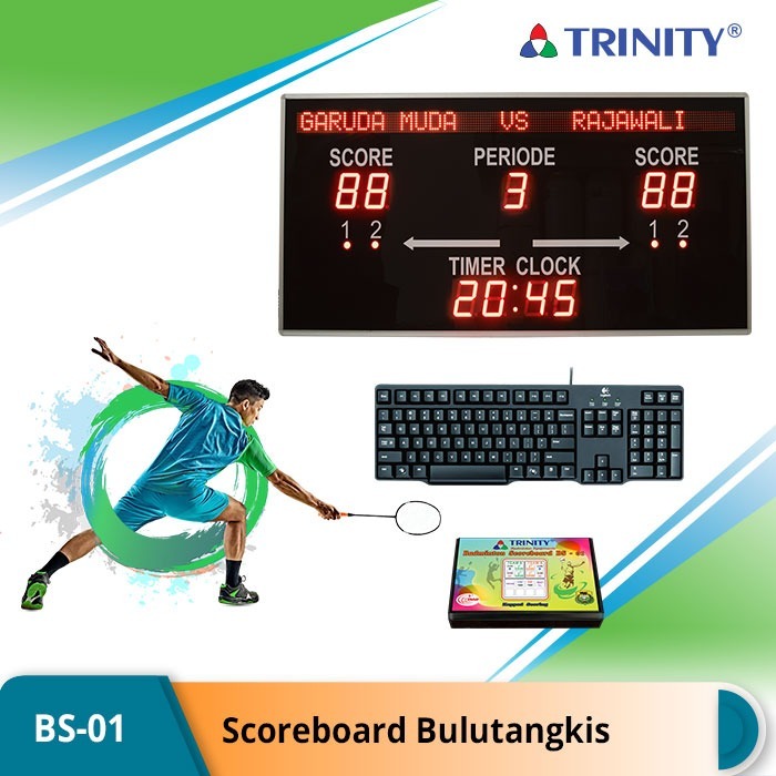 Jual Trinity Scoreboard Bulutangkis BS-01 Papan Skor Badminton Digital ...