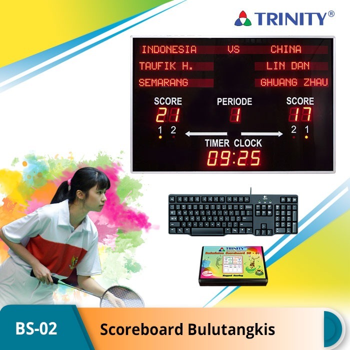 Jual Trinity Scoreboard Bulutangkis BS-02 Papan Skor Badminton Digital | Shopee Indonesia