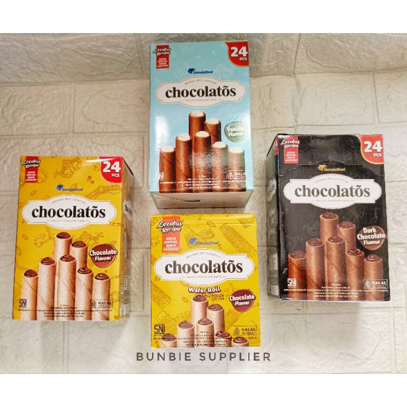 Jual Chocolatos Wafer Stick 8gr x 24pcs & 14gr x 24pcs (BOX ...