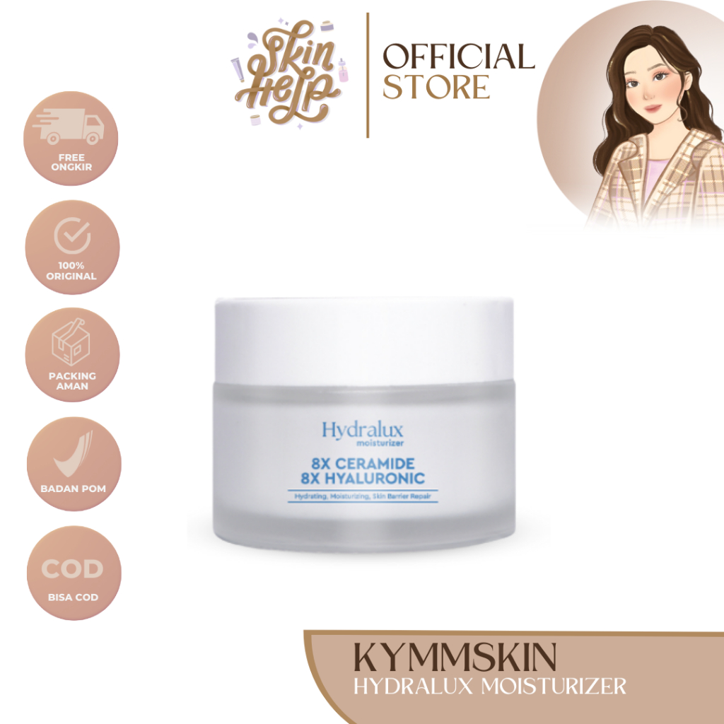 Jual KYMM SKIN Hydralux Moisturizer 8X Ceramide 8X Hyaluronic | Shopee ...