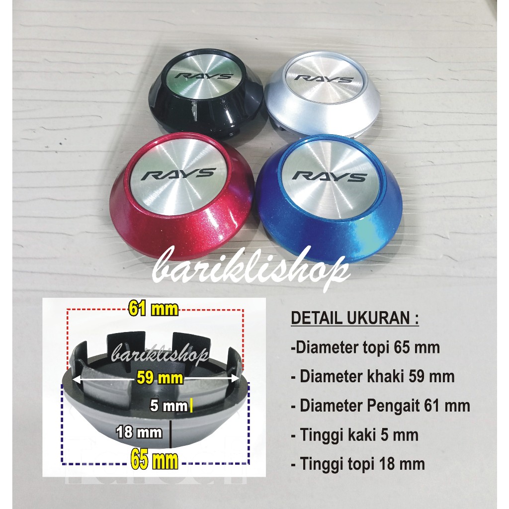 Jual Tutup as roda ban mobil dop center velg racing te37 ce28 rays ring ...