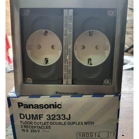 Jual Stop Kontak Lantai Double Floor Outlet DUMF3233J Panasonic Duplex ...