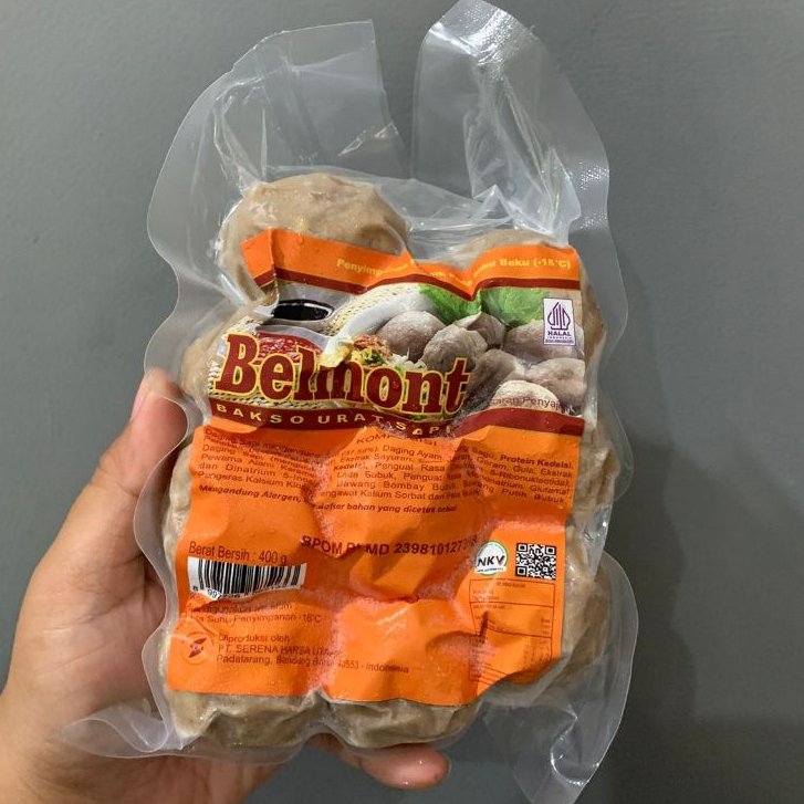 Jual Belmont Bakso Urat/Baso Daging Sapi Urat 400 Gram /Bakso ...