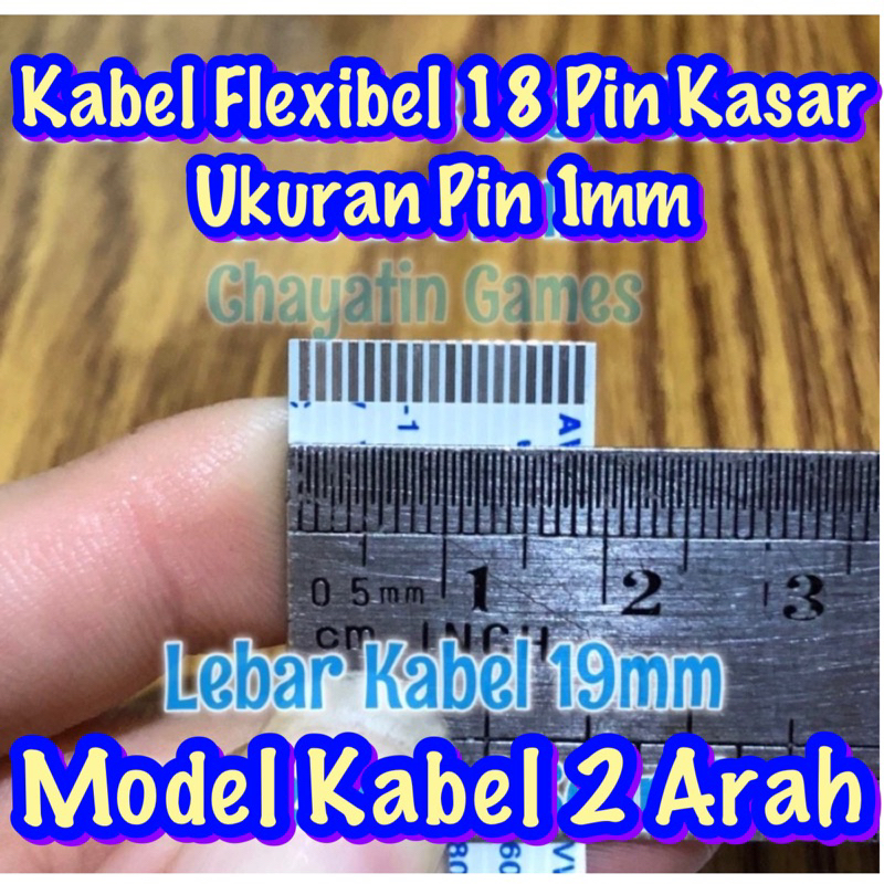 Jual Kabel Flexibel 18 Pin Kasar 2 Arah Panjang sesuai Pilihan Varian ...