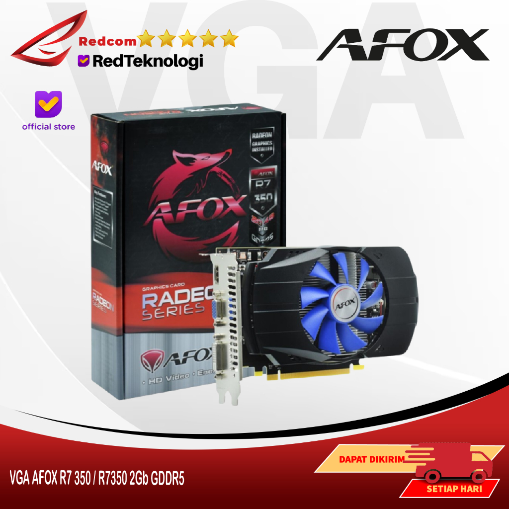 Jual VGA AFOX R7 350 / R7350 2Gb GDDR5 | Shopee Indonesia