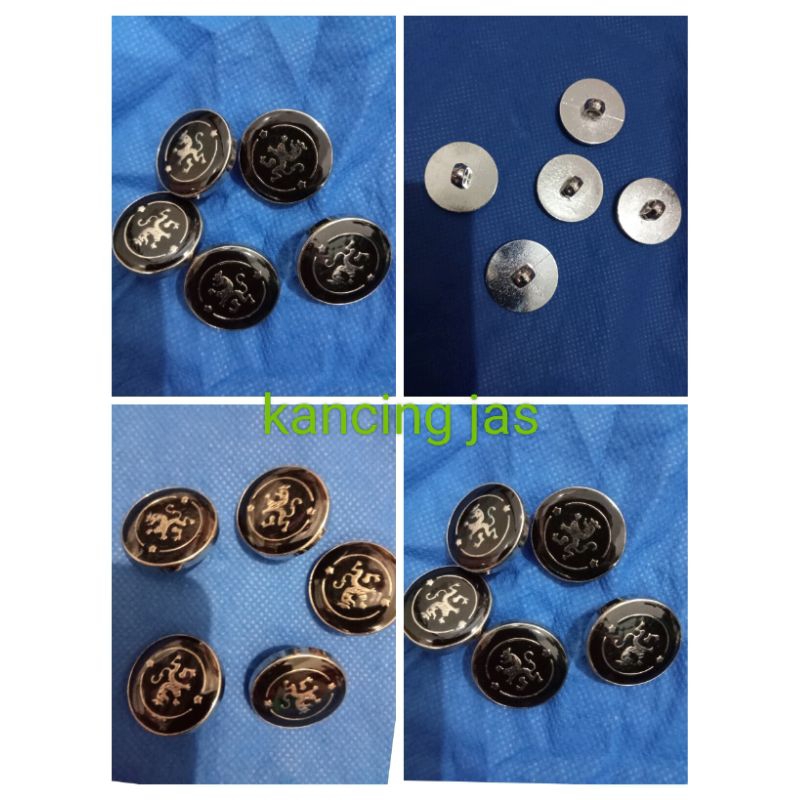 Jual kancing jas jamur motif singa( harga tertera utk 5pcs) | Shopee ...