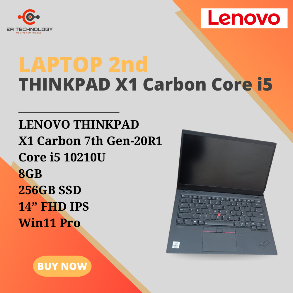 Jual LENOVO THINKPAD X1 Carbon 7th Gen-20R1 i5-10210U 8GB 256SSD 14"FHD ...