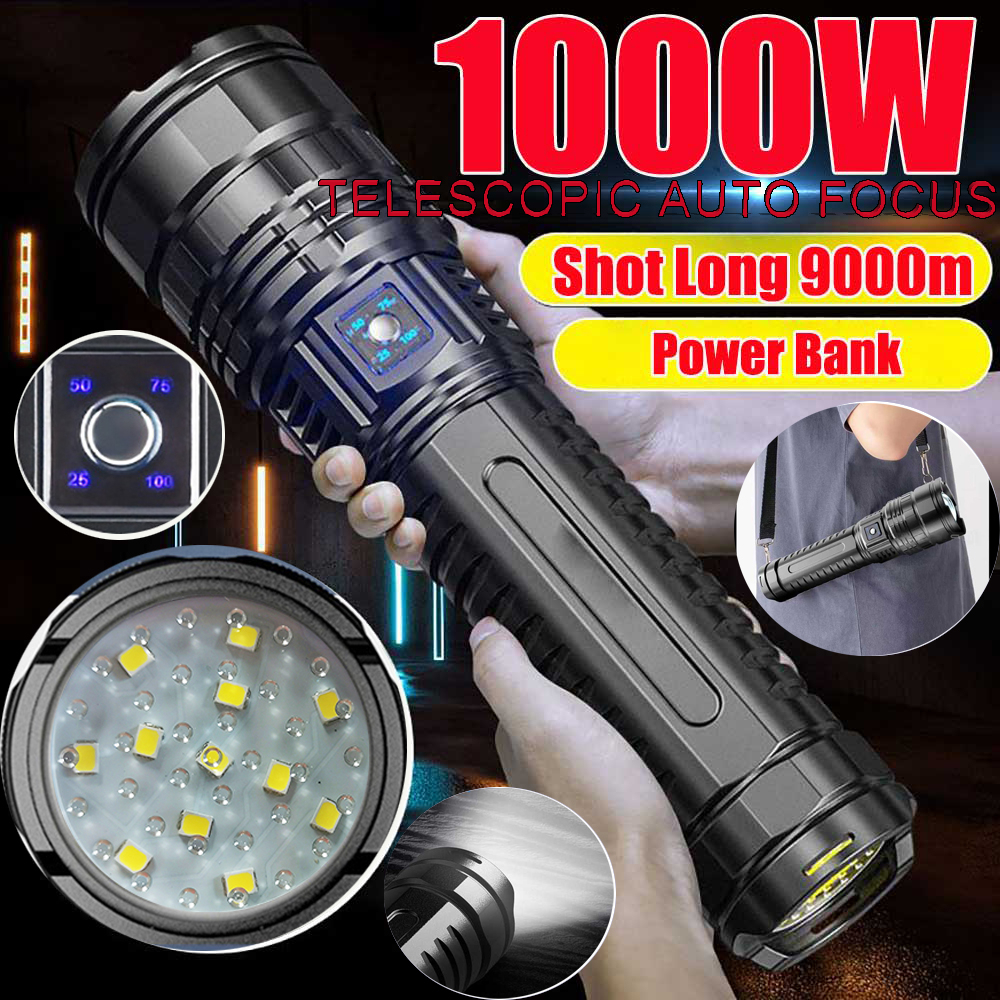 Jual 【Anbolt-Toko bendera】 Senter Super Terang Jarak Jauh 150000 lumens ...