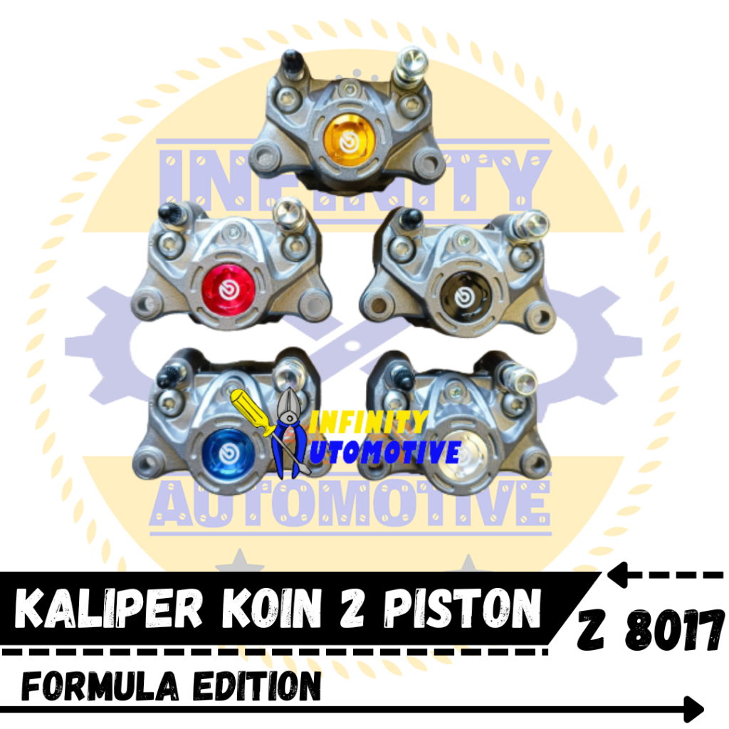 Jual KALIPER 2 PISTON CALIPER BRC-MBO 2PISTON KALIPER COIN KOIN DUA ...