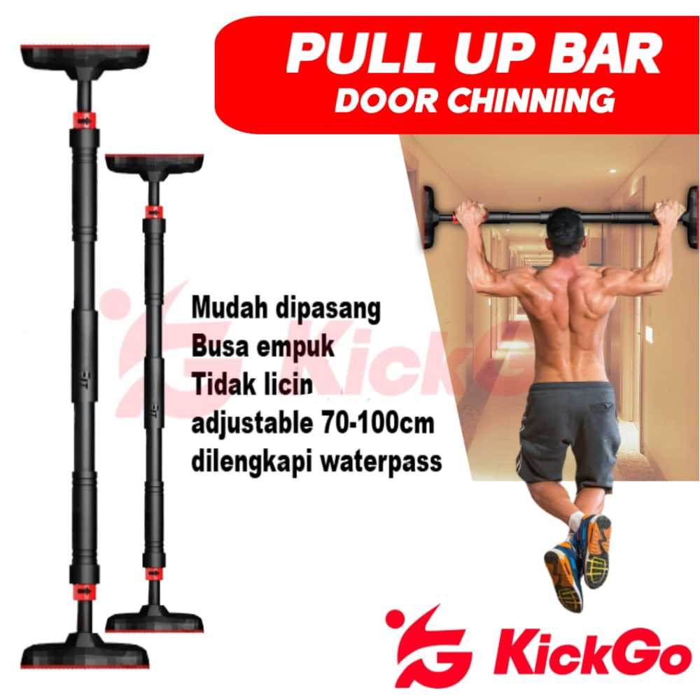 Jual KickGO Pull up Chin Up Bar Dinding Pintu Beban 150 Kg Panjang 64cm ...