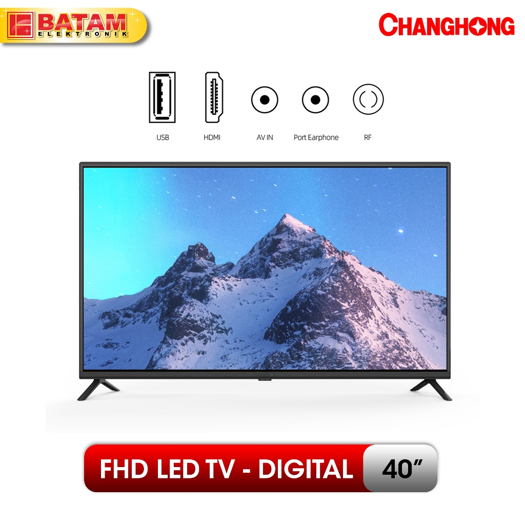 Jual Changhong 40 Inch Full HD Digital LED TV - L40G5W | Shopee Indonesia