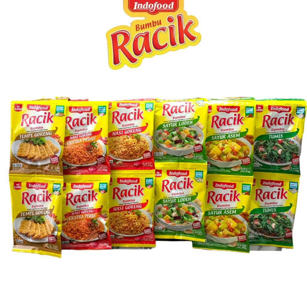 Jual Indofood Bumbu Racik Masak Instan kemasan renceng harga satuan ...