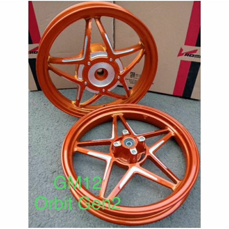 Jual Velg V.Rossi Venom ORBIT X Vario 110, Vario125 dan MIO 185/215-14(HARGA SEPASANG depan ...