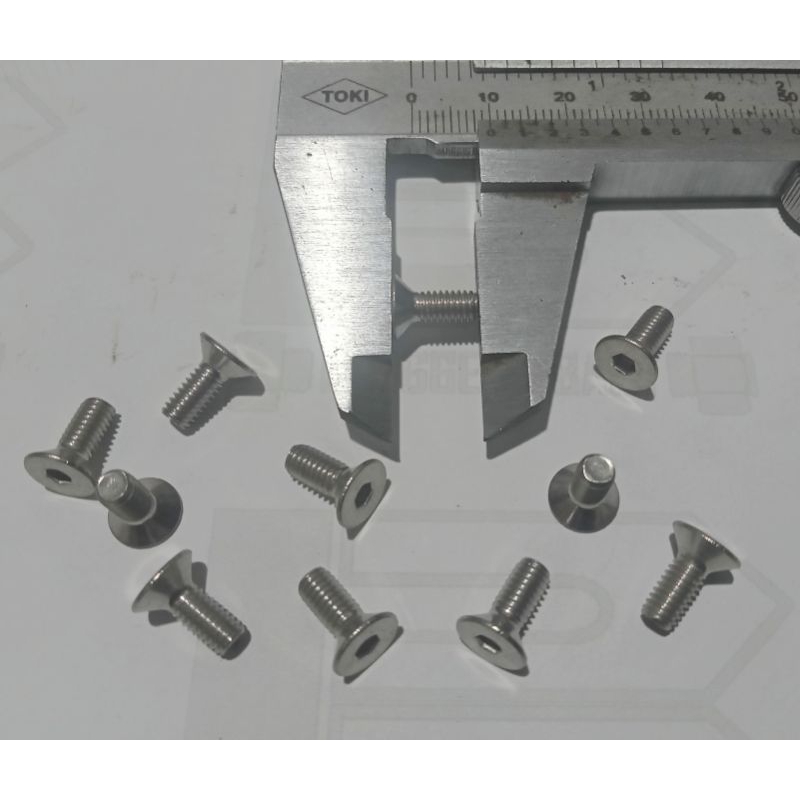 Jual Baut JF M4x10 Stainless Kunci L 2.5 / Baut Tutup Minyak Rem | Shopee Indonesia