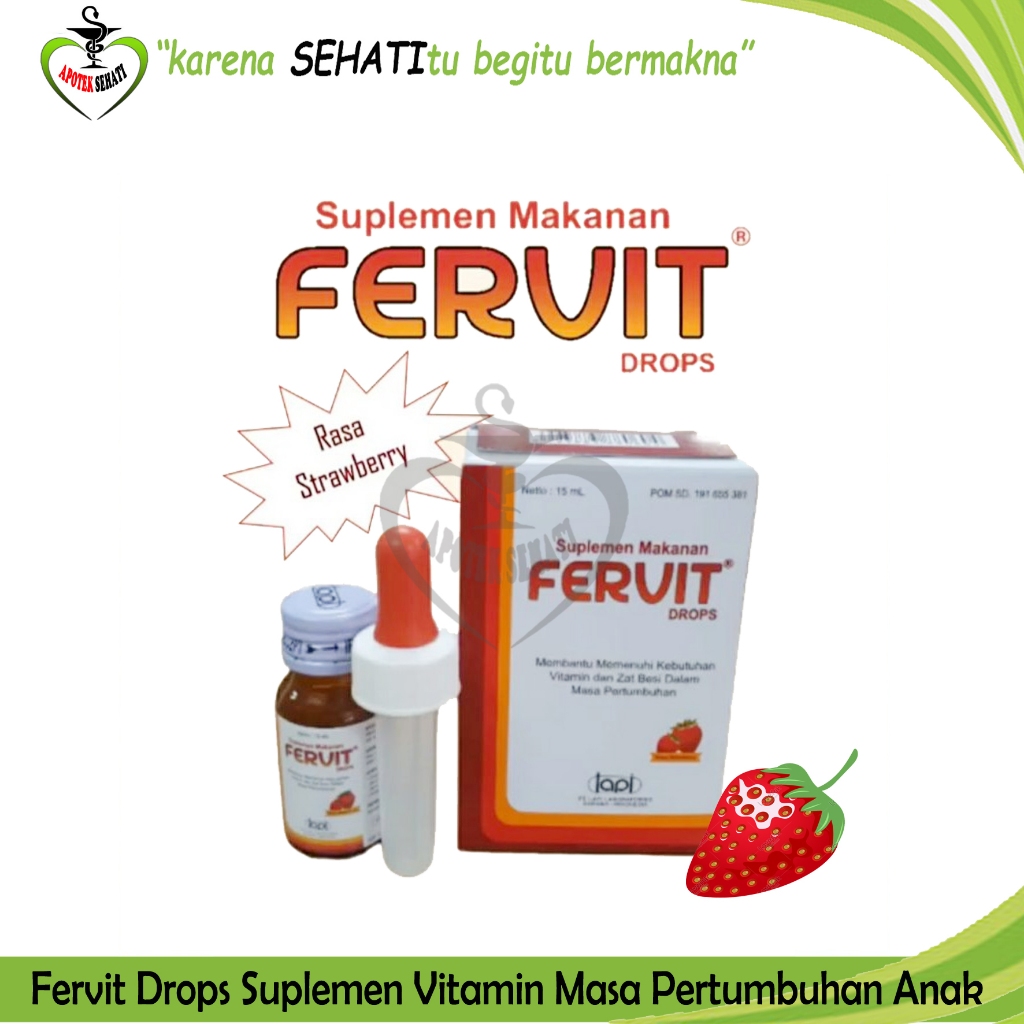 Jual Fervit Drops Suplemen Vitamin Masa Pertumbuhan Anak | Shopee Indonesia