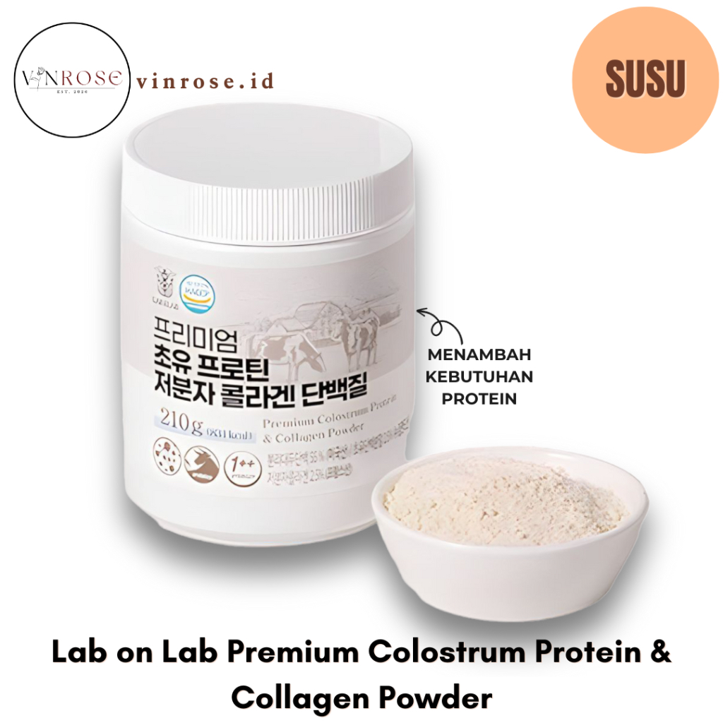 Jual Lab on Lab Premium Colostrum Protein & Collagen Powder Korea/ Susu ...