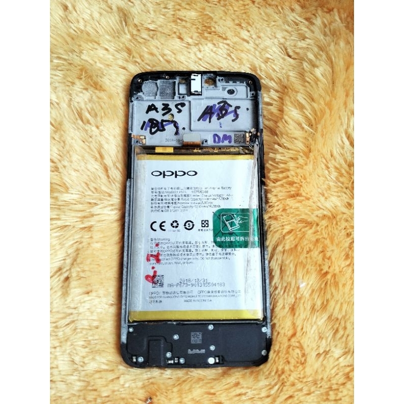 Jual Tulangan frame batrei blp673 konektor cas fleksibel buzzer oppo ...
