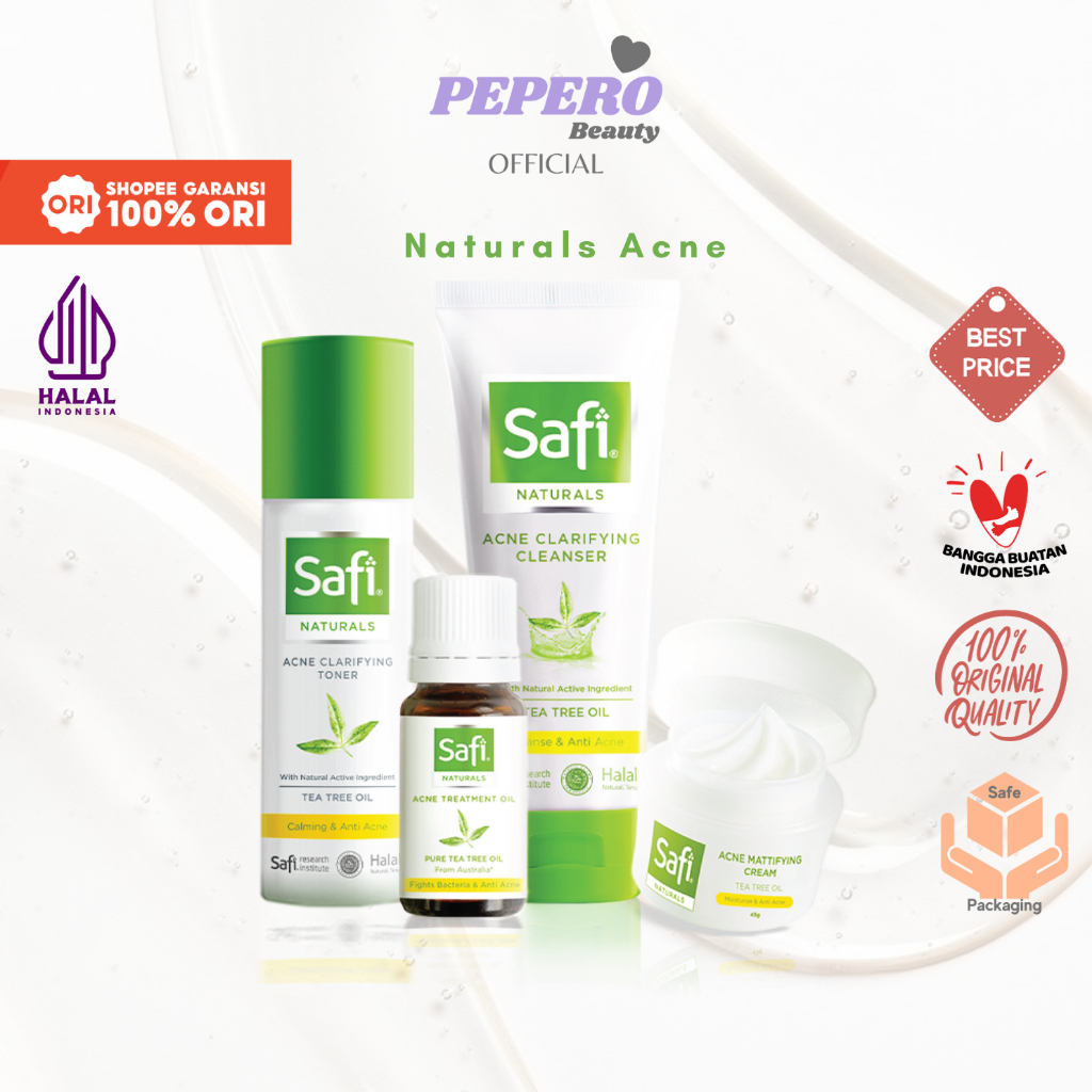 Jual SAFI Naturals Acne Series (Cream / Cleanser / Toner) | Shopee ...