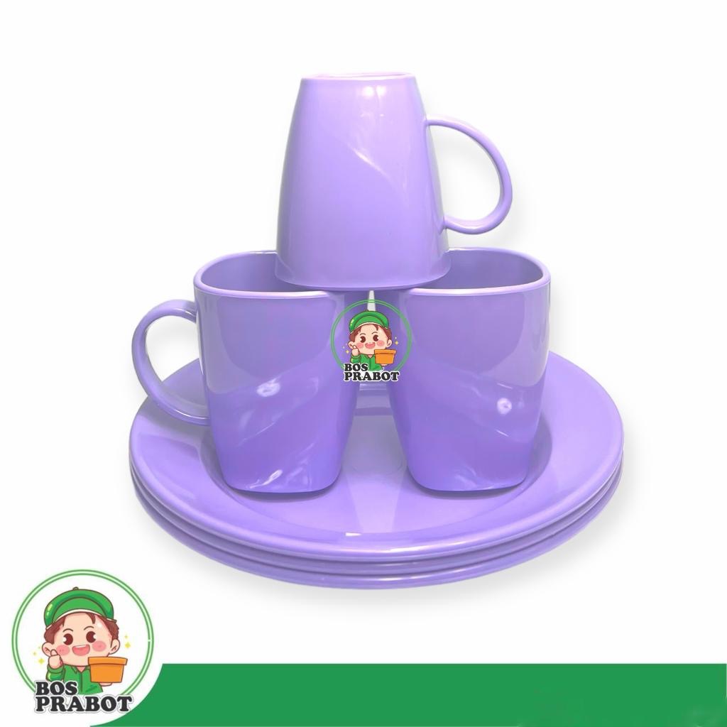 Jual PAKET PIRING DAN MUG MELAMIN 6 PCS /SET PIRING MAKAN MELAMIN MURAH ...