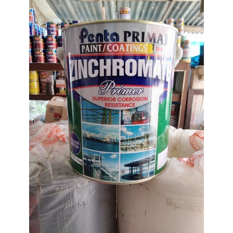 Jual Cat zinchromate besi penta prima kemasan 5kg(galonan) | Shopee ...