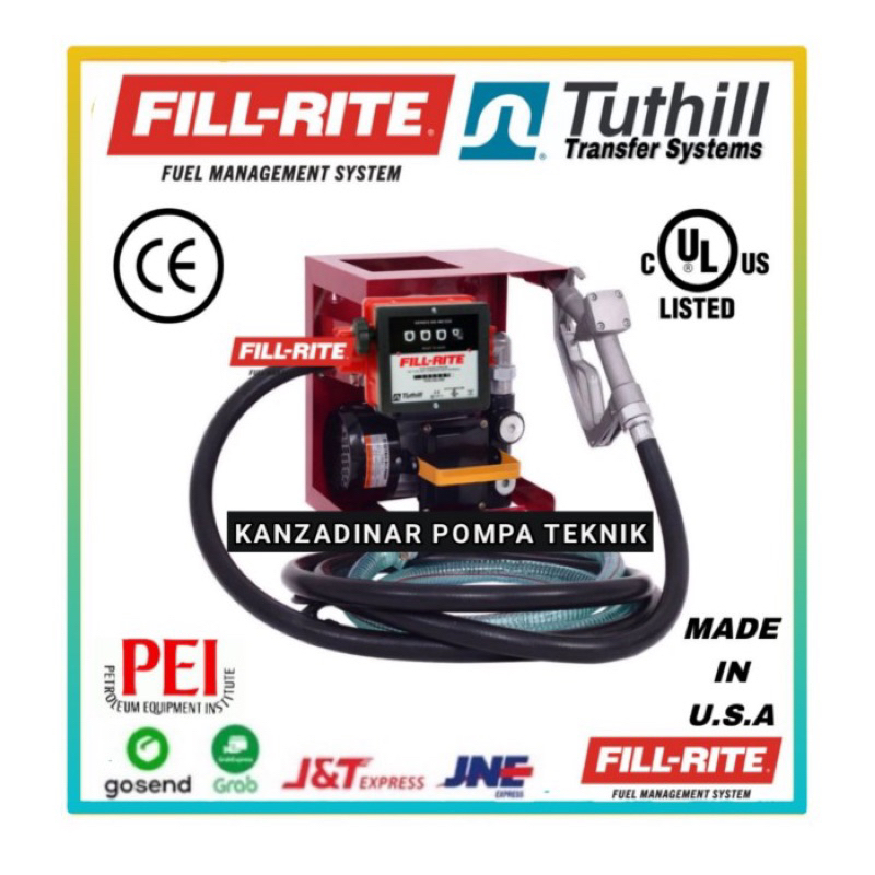 Jual Pompa Solar Pompa BBM Fuel Transfer Pump FILL RITE 60LPM 220V Satu ...