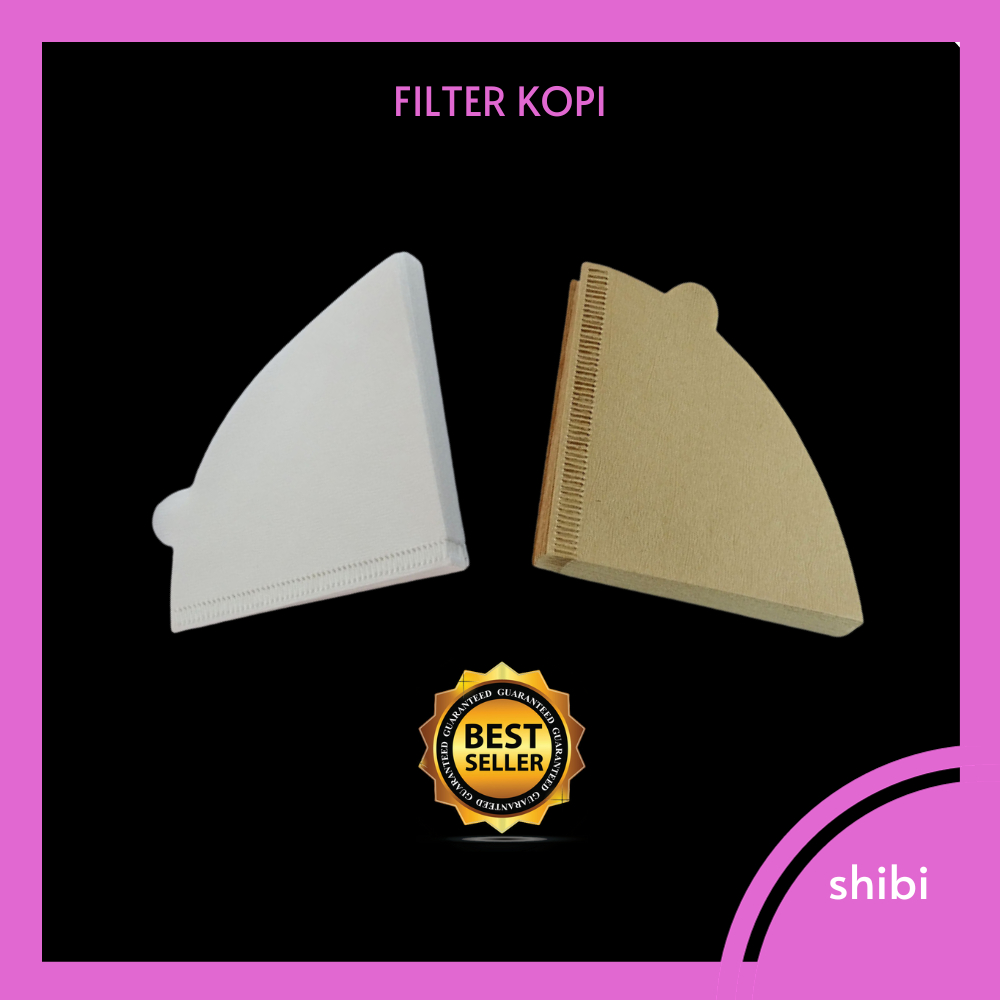 Jual 100 PCS KERTAS FILTER KOPI V60 PUTIH DAN COKLAT BEST SELLER ...