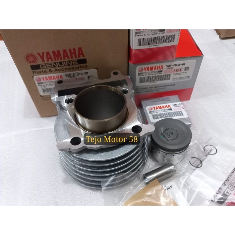 Jual BLOK BLOCK SEHER DAN PISTON SET MIO SPORTY SMILE SOUL FINO KARBU ASLI ORI YAMAHA | Shopee ...