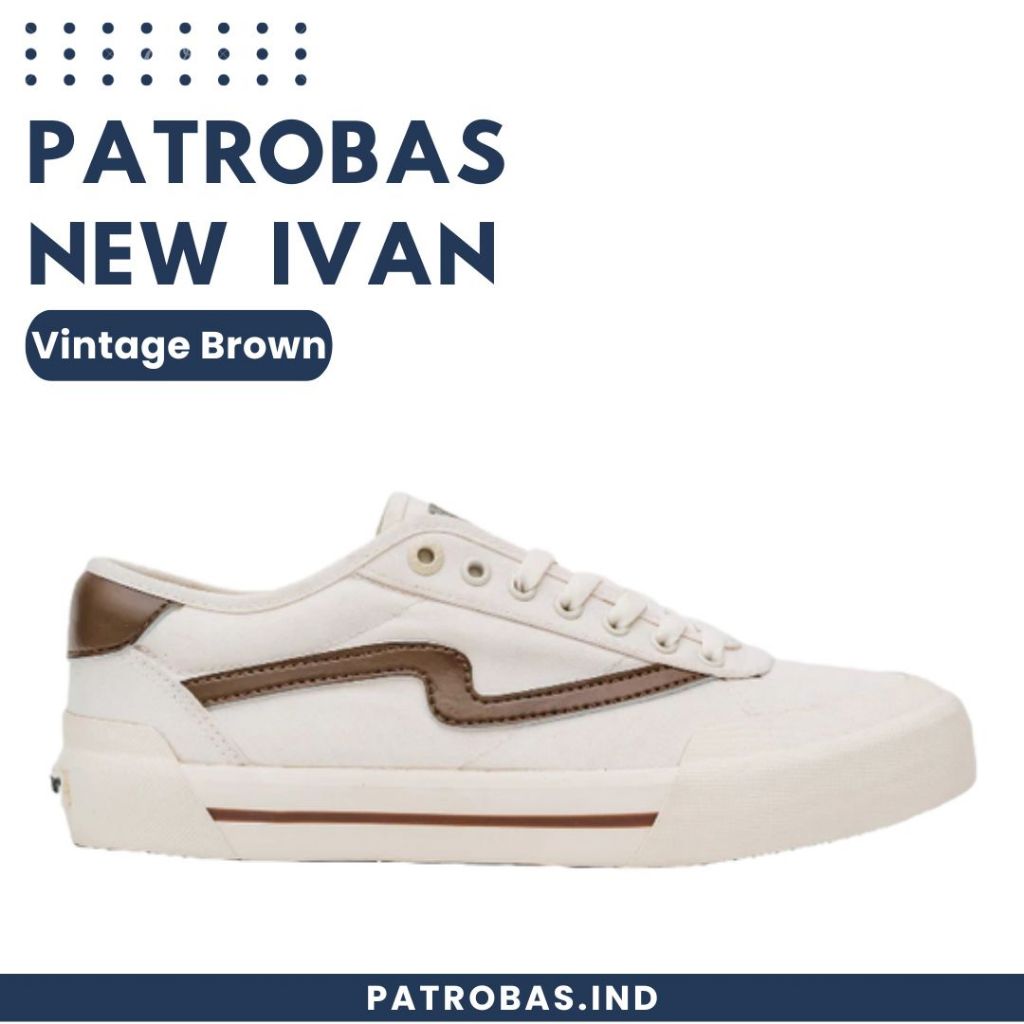 Jual PATROBAS New Ivan Classic Vintage Brown Original Sepatu Sneakers ...