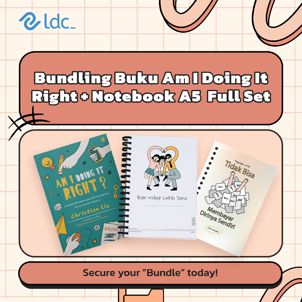 Jual Bundling Buku Am I Doing It Right + Notebook A5 | Buku Desain ...