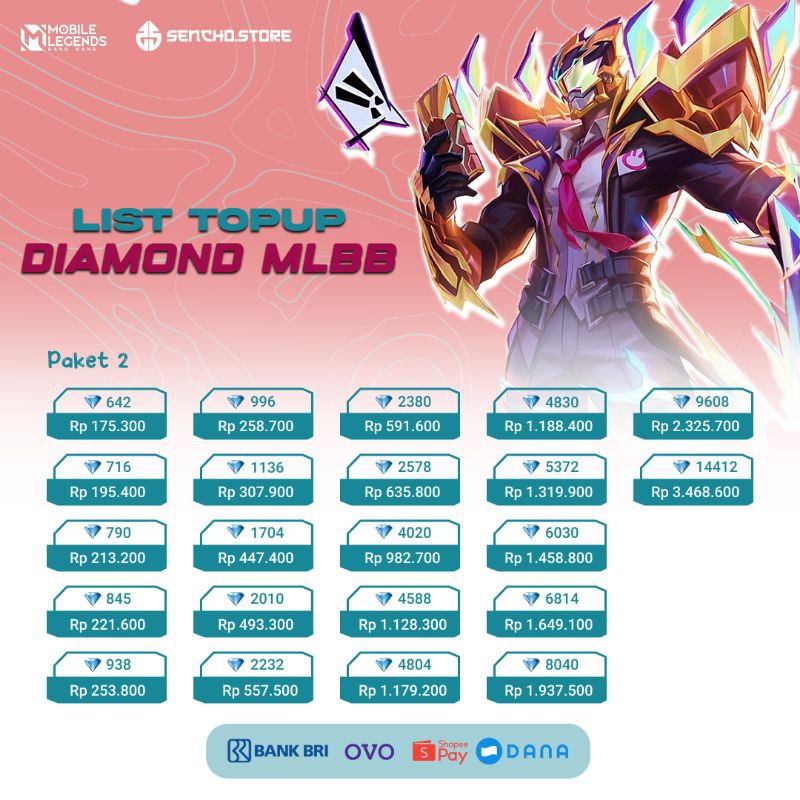 Jual Diamonds MLBB | Shopee Indonesia