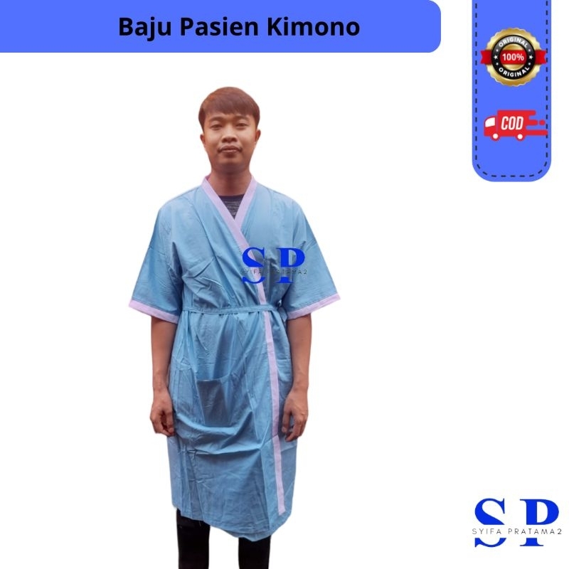 Jual Alat Medis Baju Pasien Kimono Bed Rest Room Baju | Shopee Indonesia
