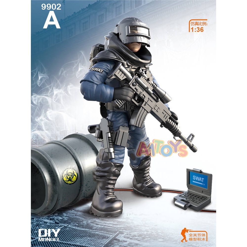 Jual Mainan army tentara mini mainan tentara plastik set mainan police ...