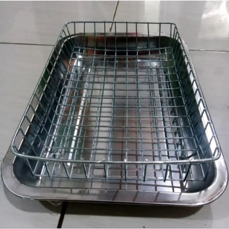 Jual Nampan peniris gorengan/Nampan & Keranjang peniris minyak | Shopee ...