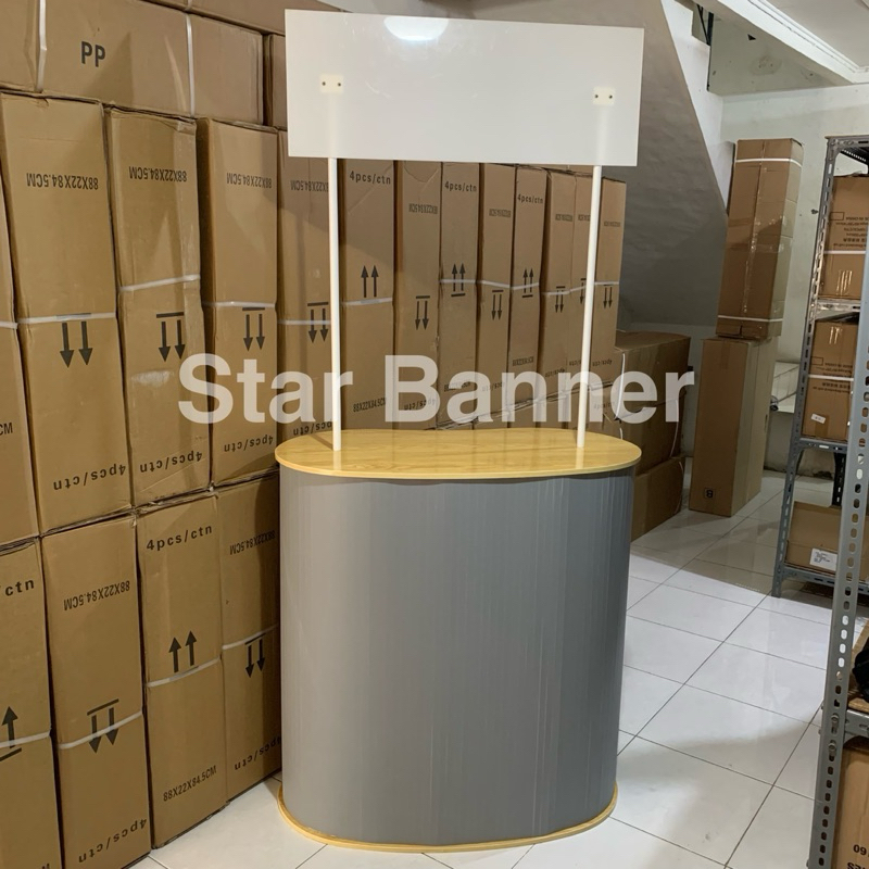 Jual Polycounter Curve Oval (with header) | Pop Up Table | Pop Up ...