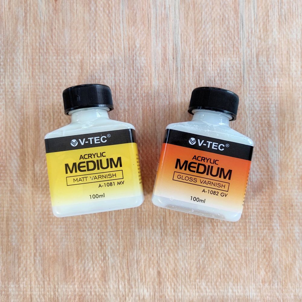 Jual V-TEC Acrylic Medium Varnish 100ml Gloss - Matt / Vernish Akrilik ...