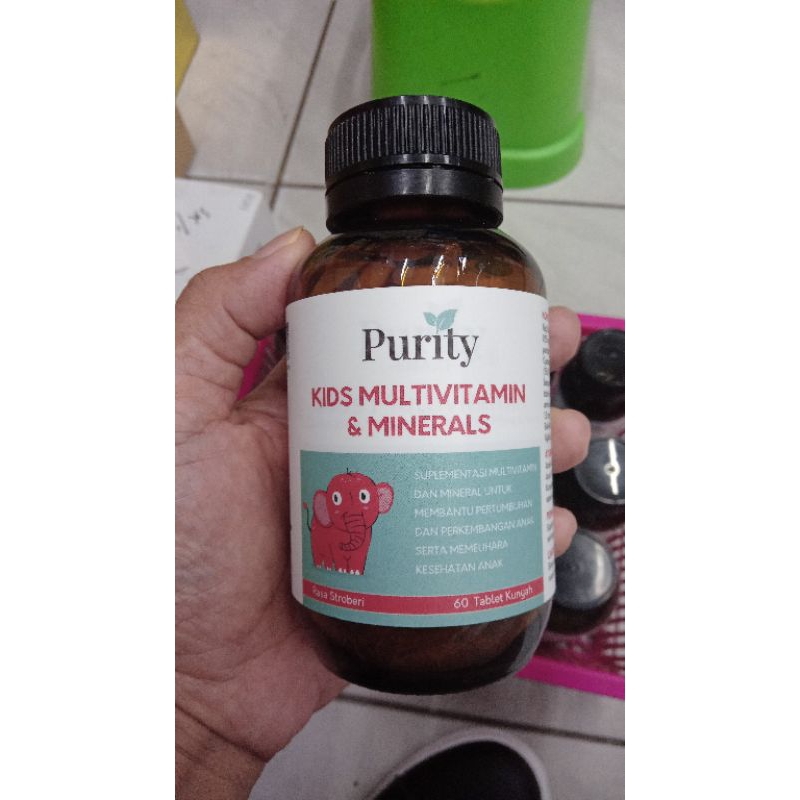 Jual purity kids vitamin & mineral 60s | Shopee Indonesia