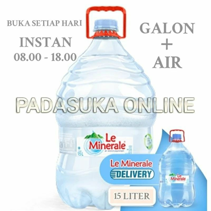 Jual AIR GALON LE MINERALE 15L / AIR MINERAL / LE MINERAL GALON SEKALI ...