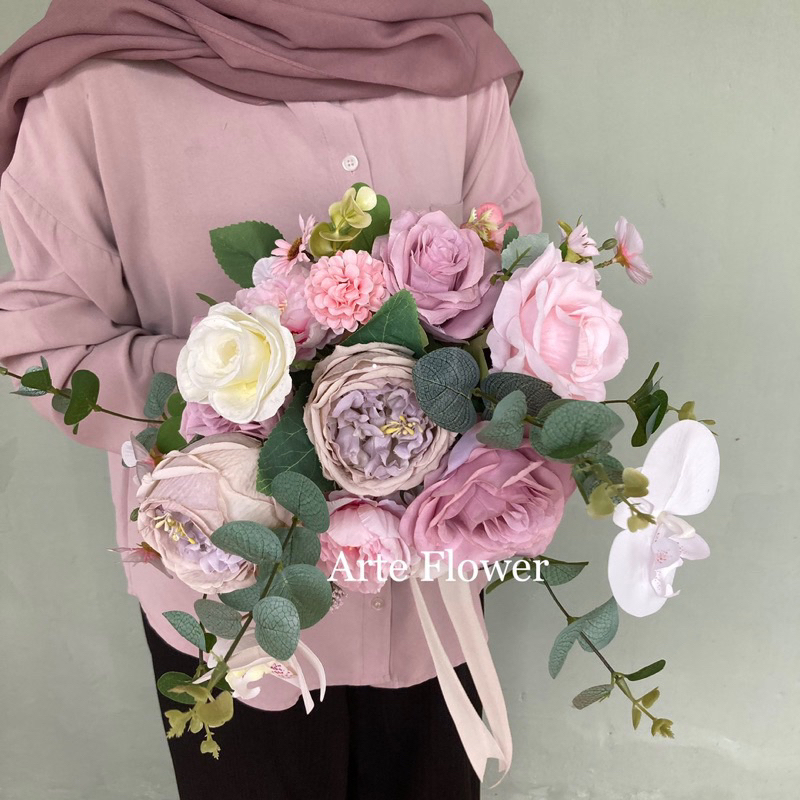 Jual Bridal Wedding Hand Bouquet / hand buket Pengantin / rangkaian ...