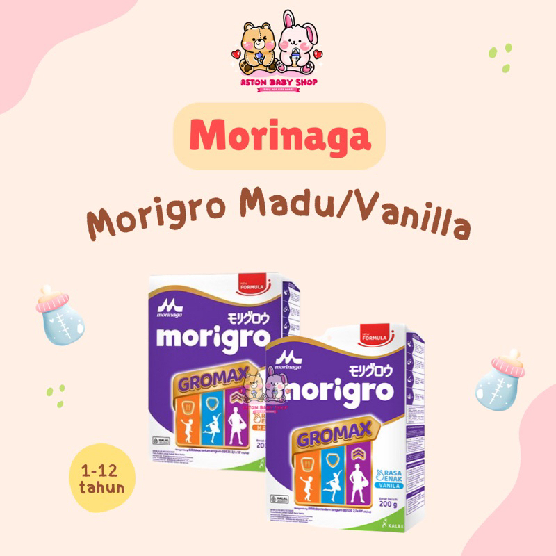 Jual Morinaga Morigro Gromax Madu/Vanilla 200gr/400gr Susu BB Booster ...