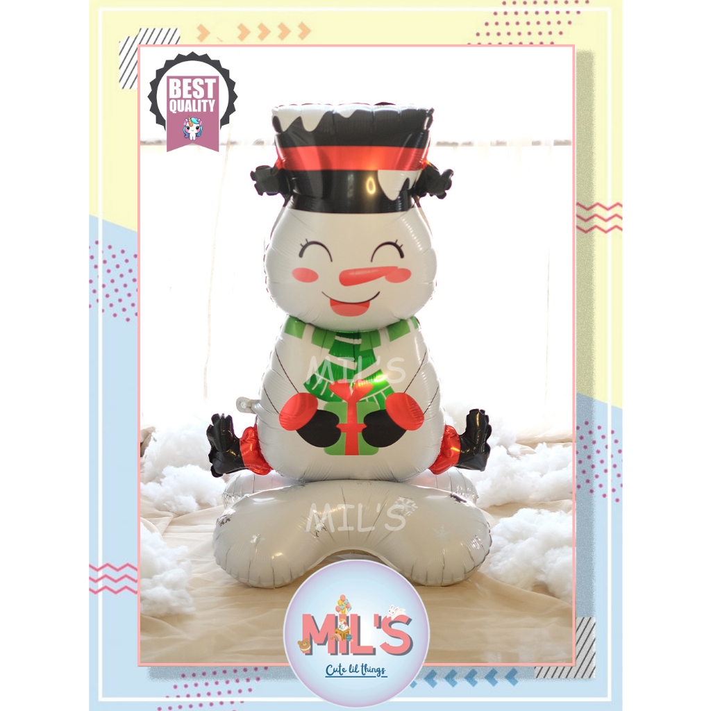 Jual [ CUTE MIL'S ] BALON CHRISTMAS BISA BERDIRI SENDIRI HIASAN NATAL ...