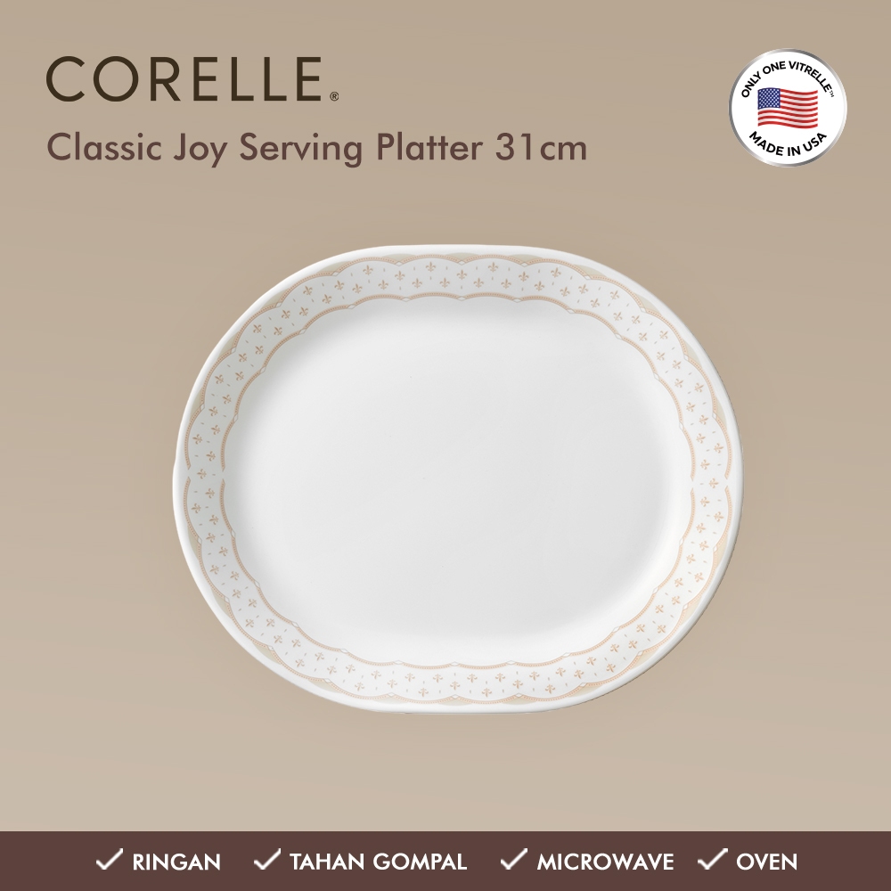Jual Corelle Classic Joy Serving Platter 31cm / Piring Saji Oval ...