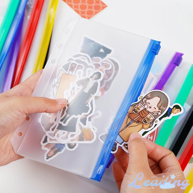 Jual ZIPLOCK BINDER /ZIPLOCK SLEEVE WARNA WARNI BINDER A6 ZIPLOCK ...
