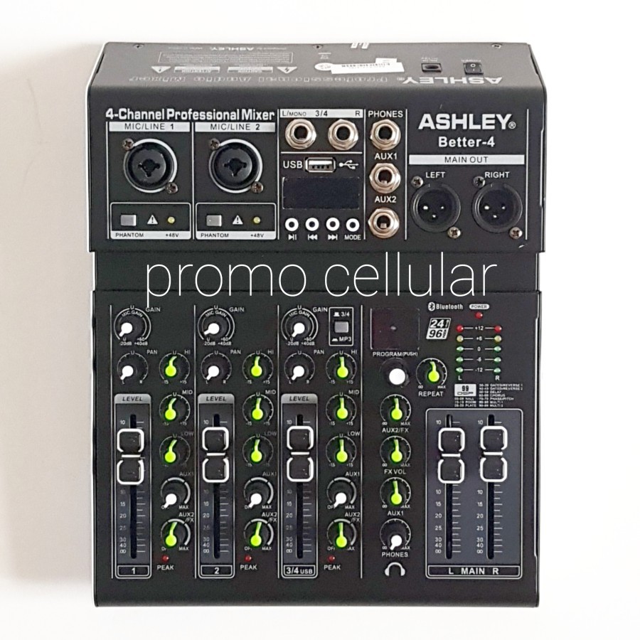 Jual Mixer Ashley Better 4 Original 4 Channel 4CH USB Bluetooth | Shopee Indonesia