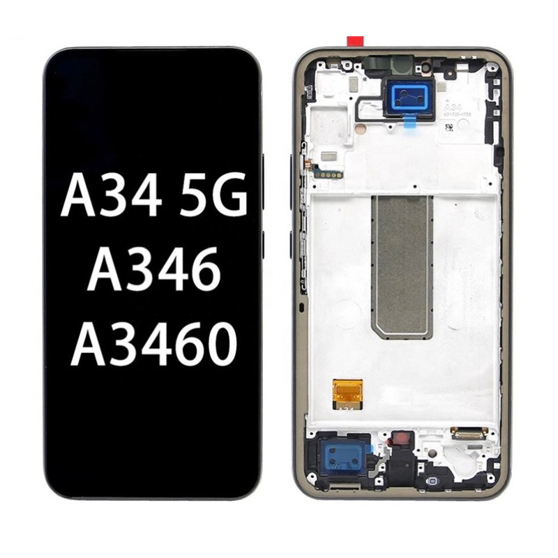 Jual LCD Samsung A34 5G Fingerprint On Include Frame ORIGINAL 100% ...