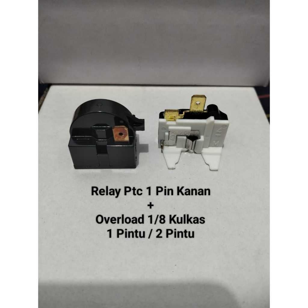Jual [ 1 Set ] Relay Ptc + Overload Kulkas 1 Pintu / 2 Pintu | Shopee ...