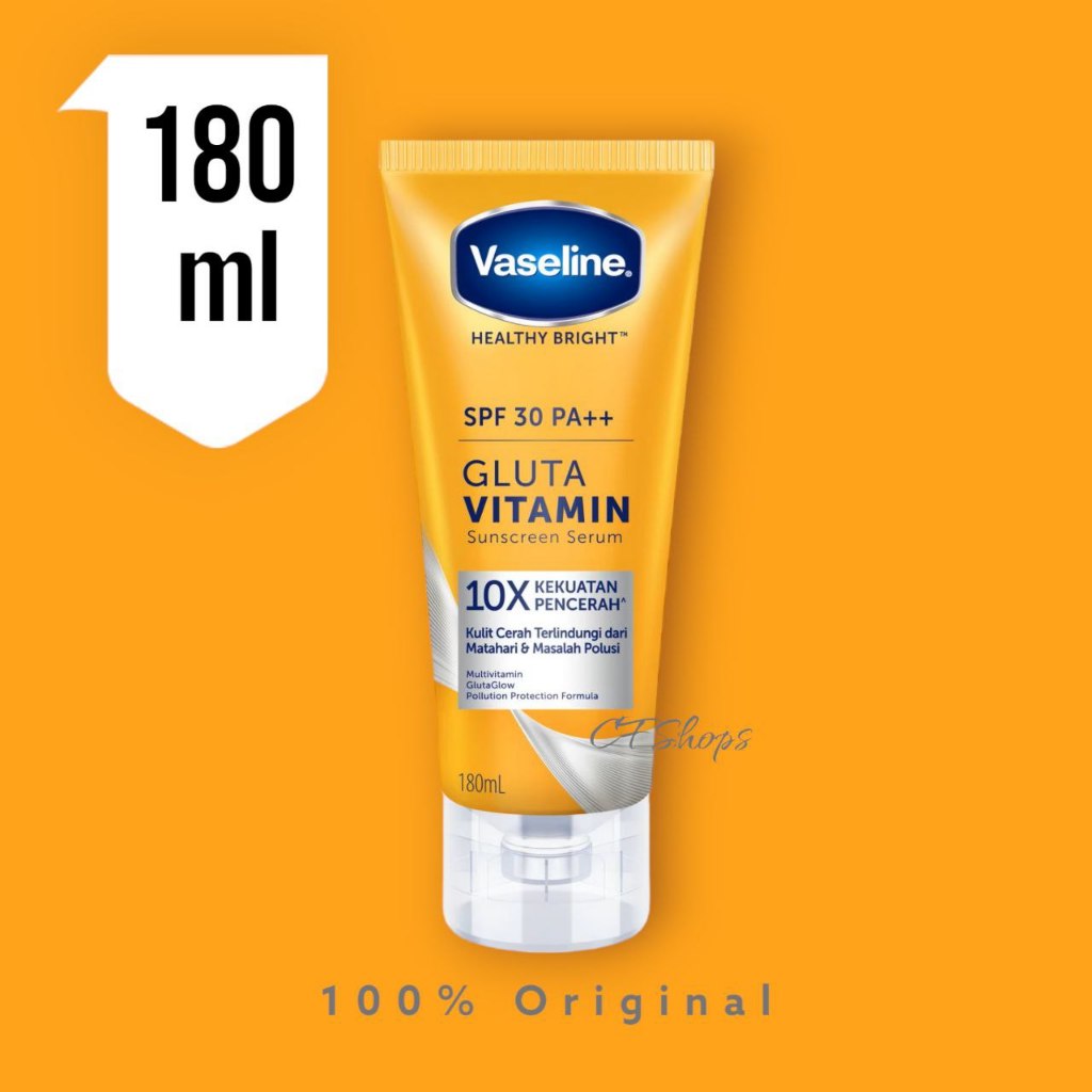 Jual VASELINE SPF 30 PA ++ Gluta Vitamin Sunscreen Serum with Pollution ...